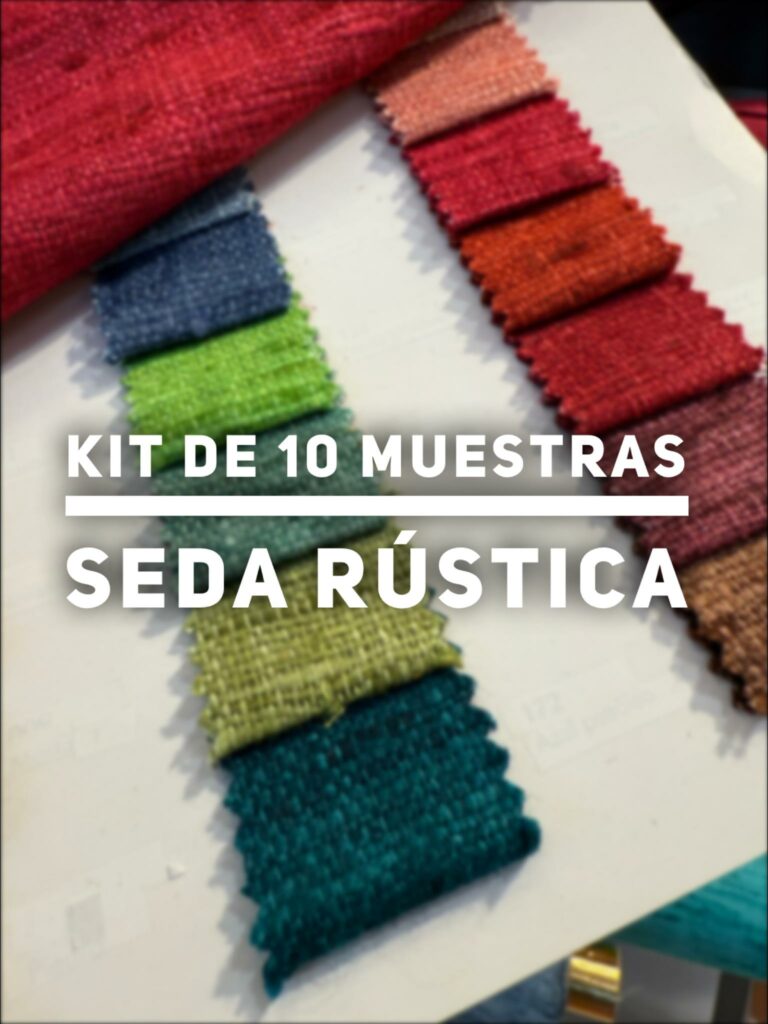 Kit de 10 muestras de Seda Rustica - Telas Vicente - Córdoba - Telas y ...